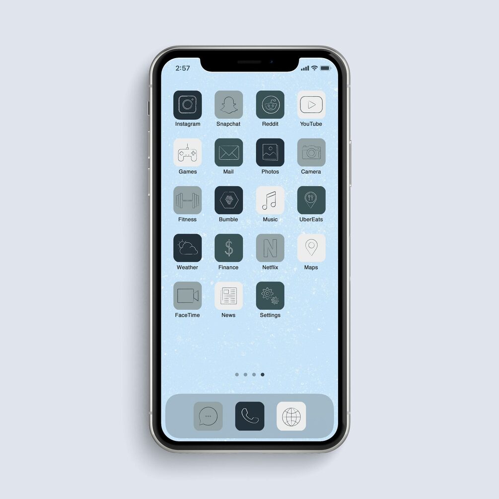 iOS14 Teal Icon Pack