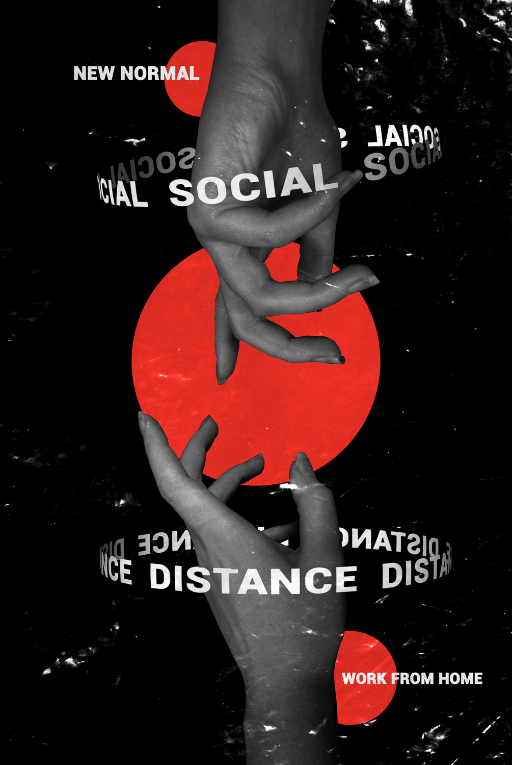 SOCIAL DISTANCE POSTER DESIGN "2020