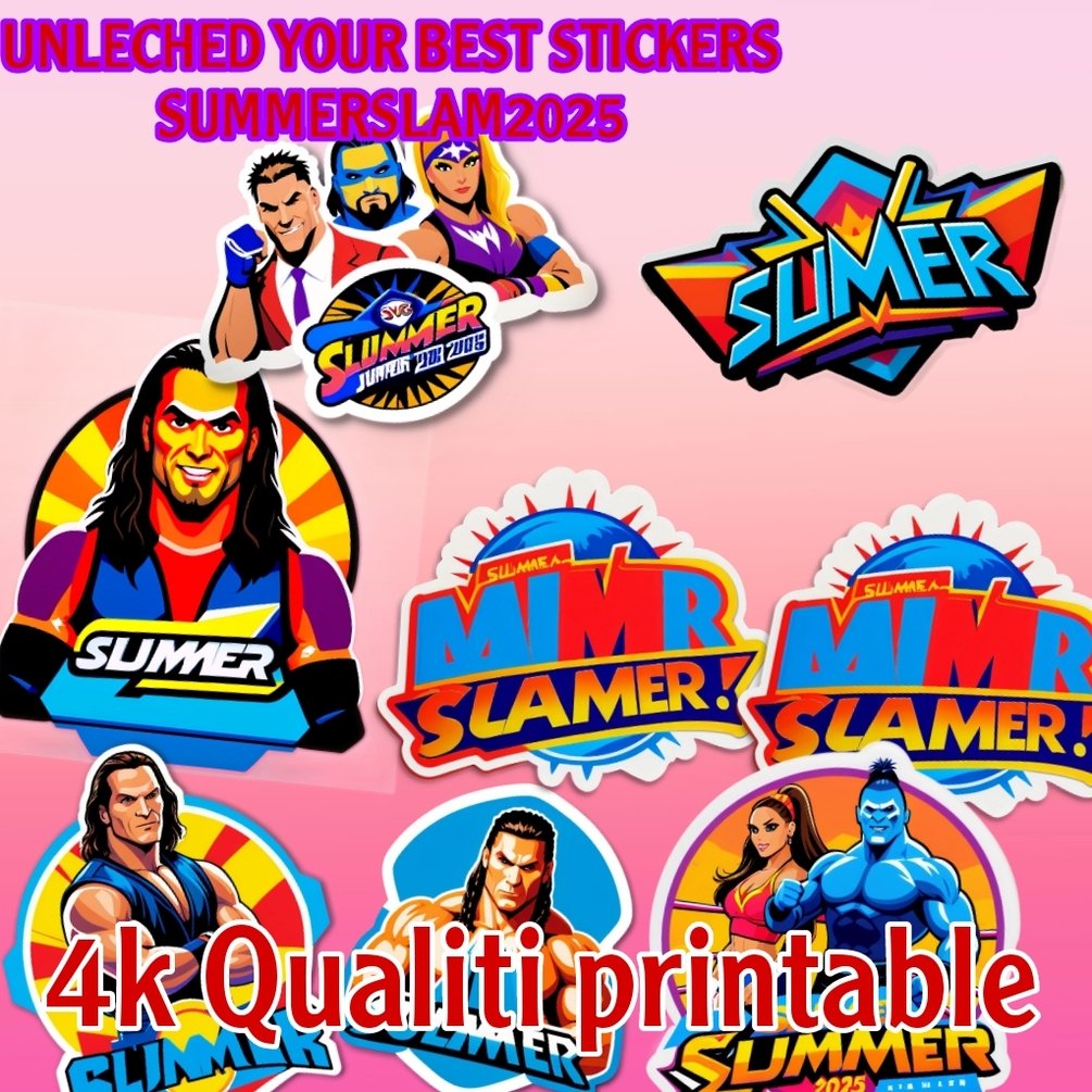 “🔥 SLAM SEASON Stickers – SummerSlam 2025 Edition”