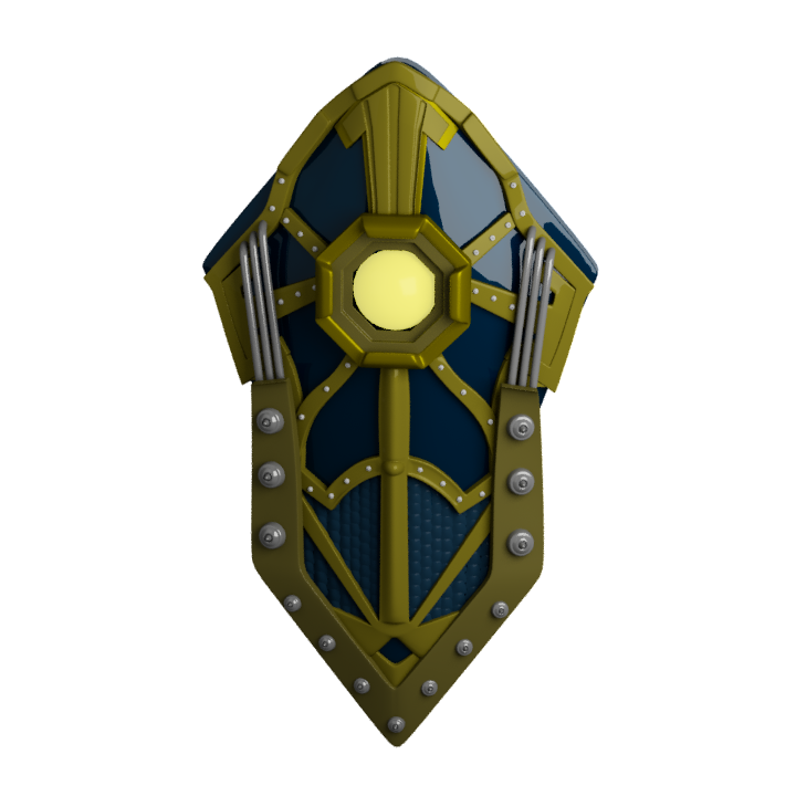 Epic Shield 3d Model // Low Poly // UV