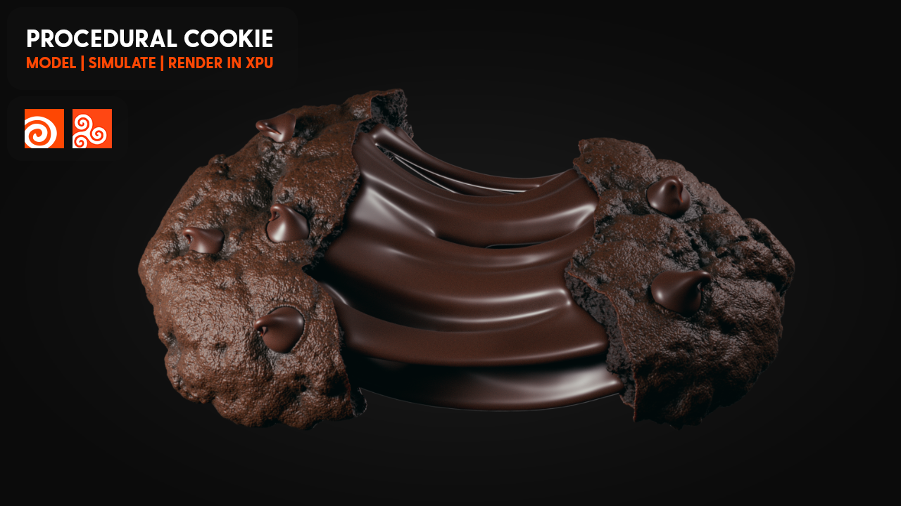 Procedural Cookie - Model, Simulate and Render - cgside