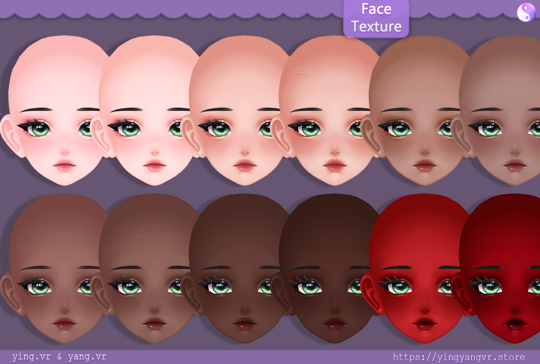 LF YingYangVR Face Texture [Amelia Head] | RipperStore Forums