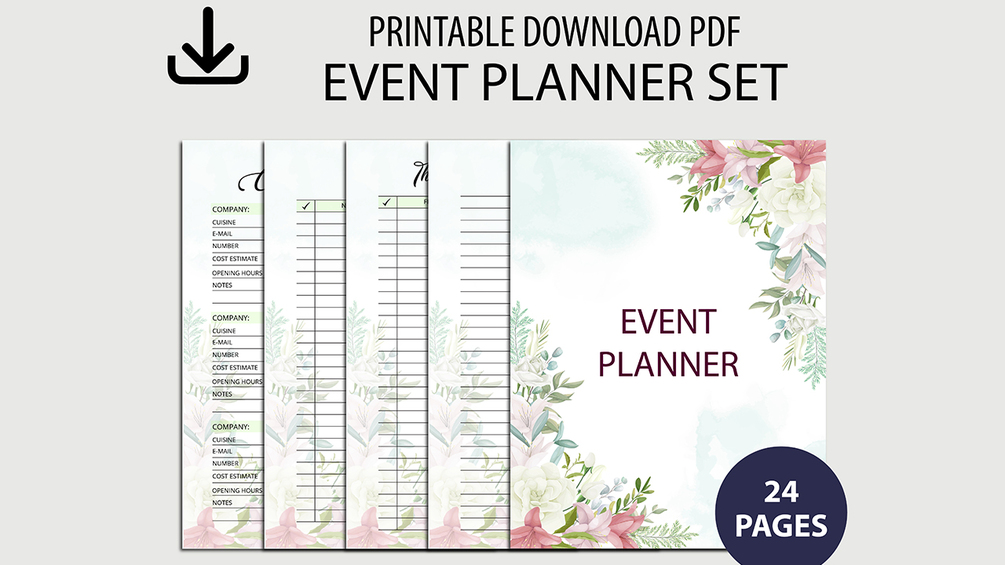 Event Planner Editable, Party Planner, Event Planner Printable, Event ...