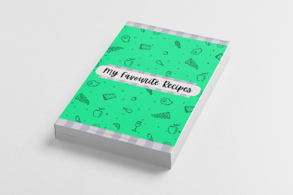 My Favourite Recipes – Printable Recipe Book (A4 PDF) | Blank Pages for ...