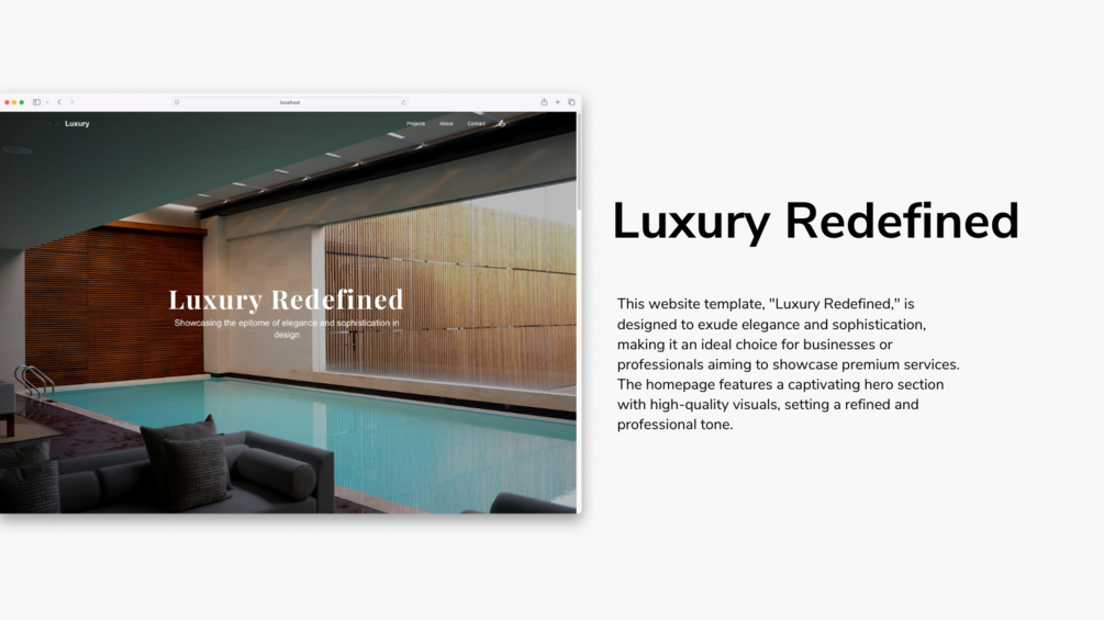 Luxury Redefined Website Template