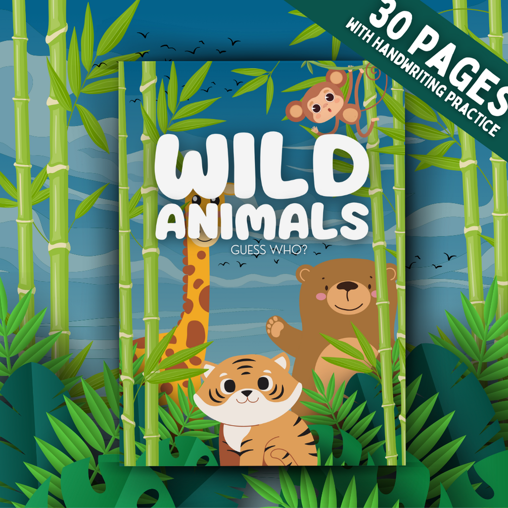 Digital Busy Book for Kids - Guess Who? (Wild Animals Edition)