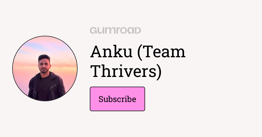 Anku (Team Thrivers)