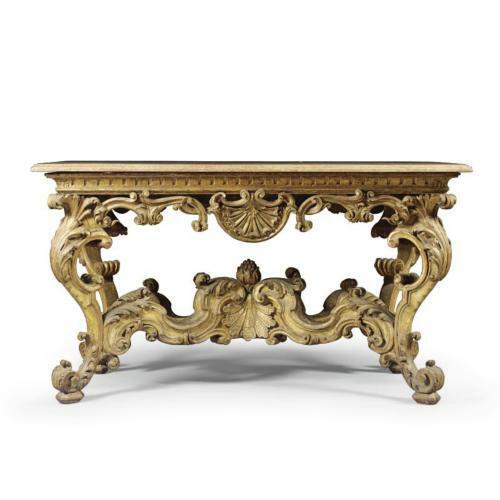 Furniture COCKTAIL TABLE Carving Classical Design - in Full Size ...