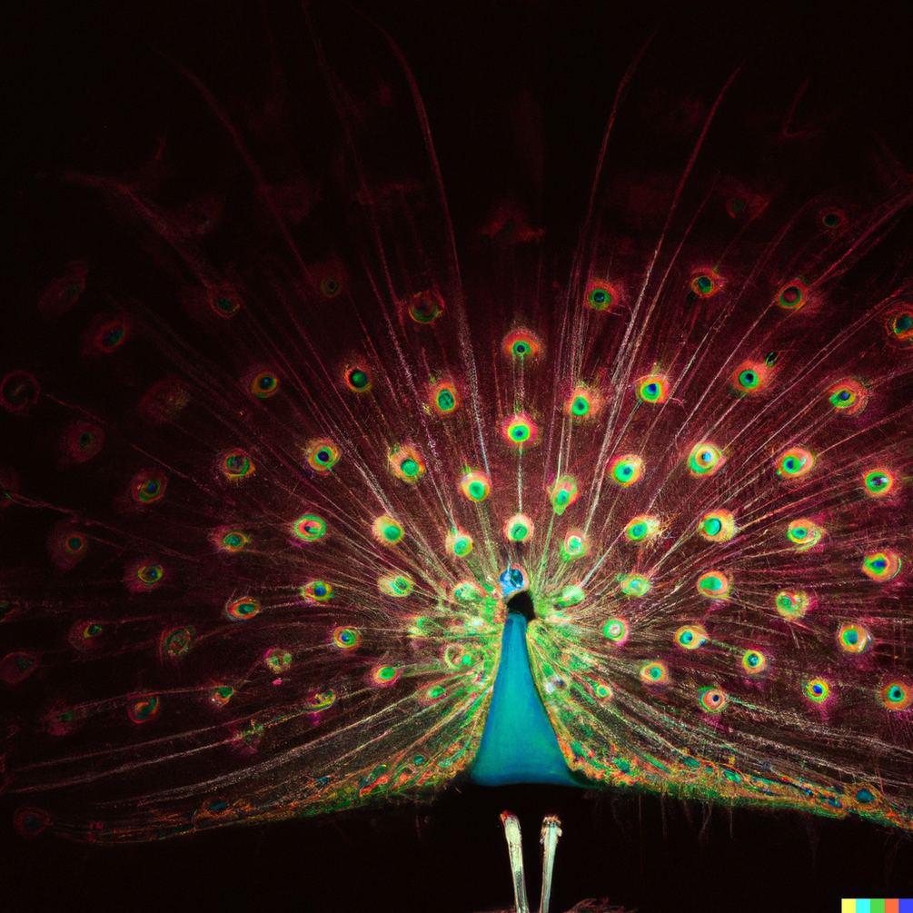 Neon Peacock