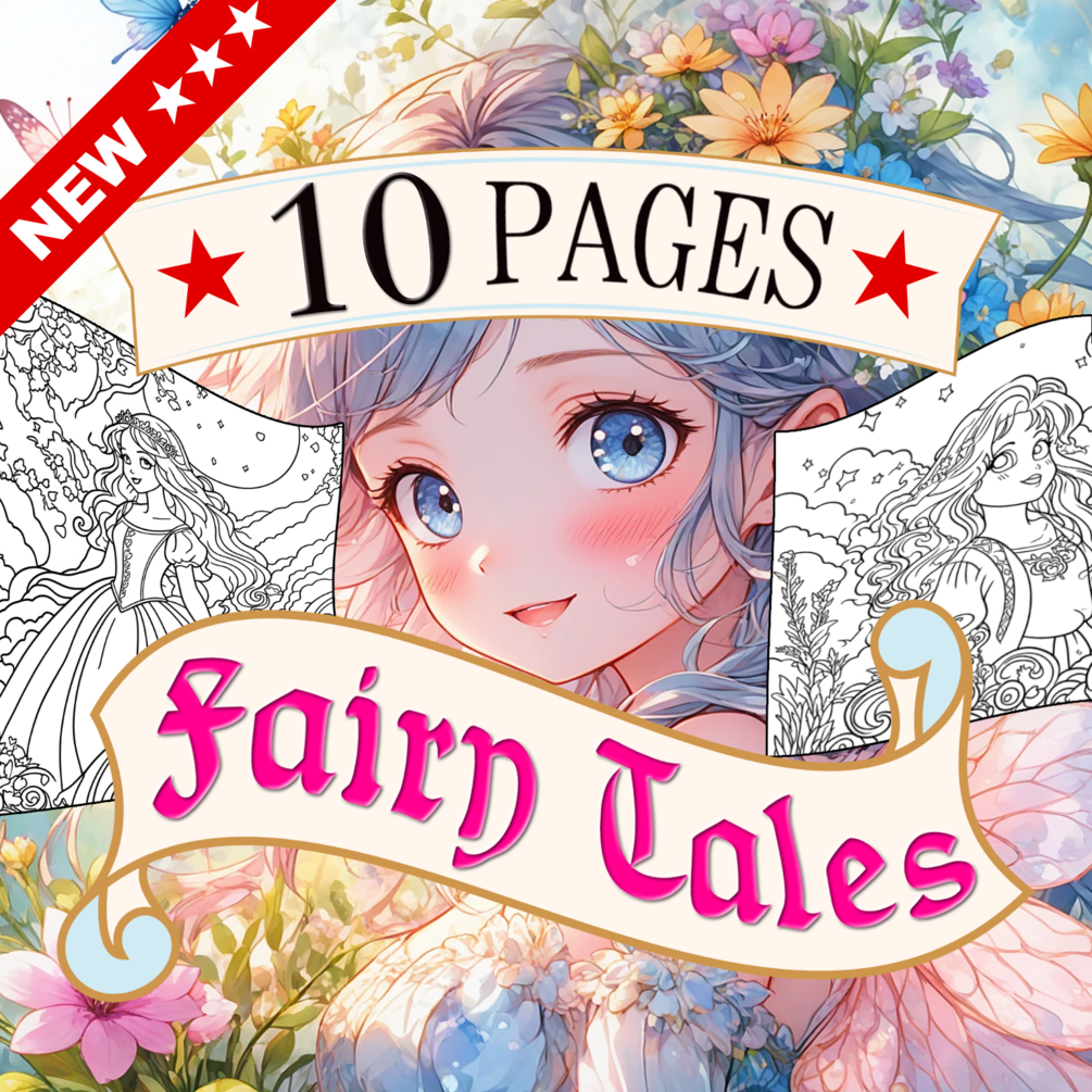 Fairy Tales and Stories - Kids' Coloring Book