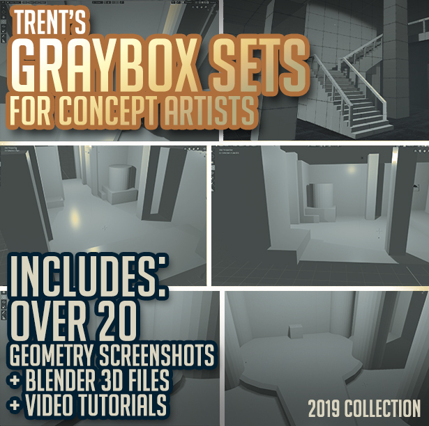 Trent's Grayboxes for Concept Artists vol1