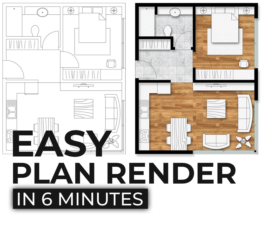 Easy Plan Render in 6 Minutes
