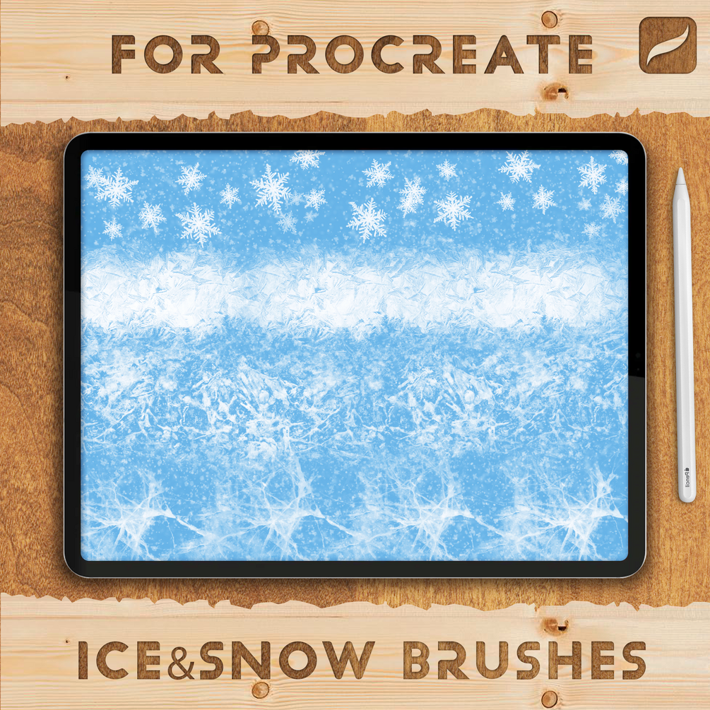 Free Ice + Snow Brush Set for Procreate #2