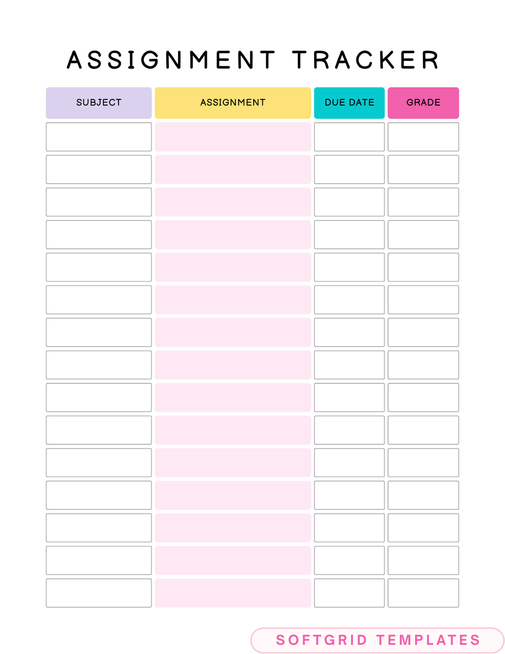 Simple Assignment Tracker