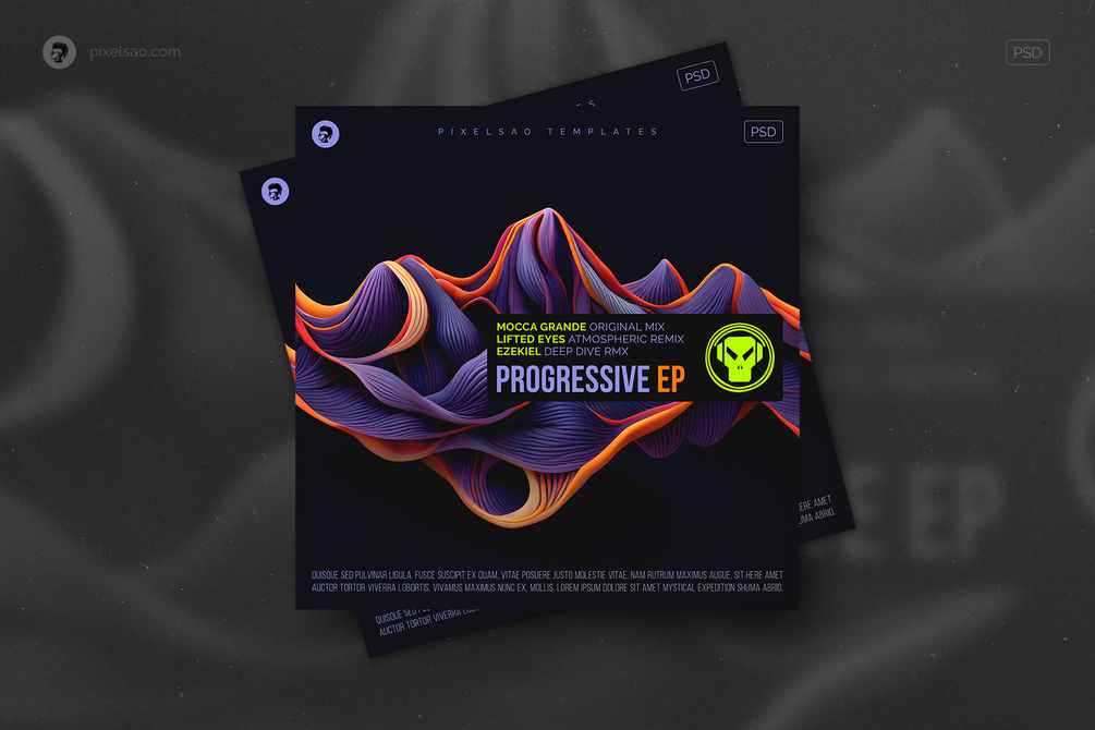 Progressive EP 1 – Album Cover Template