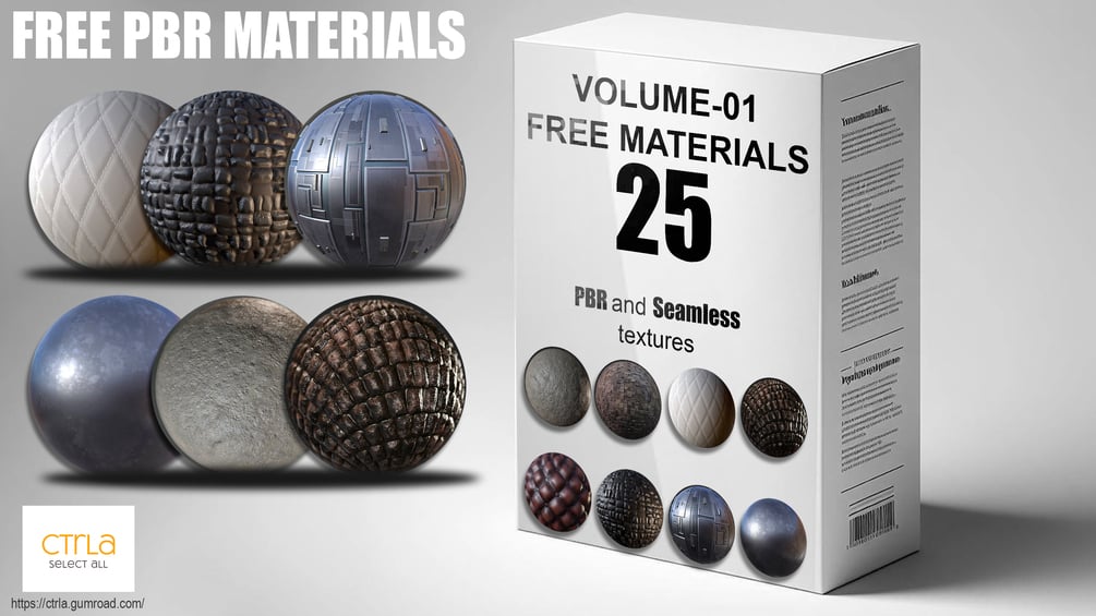 25 Free Vol-01 PBR Materials Pack