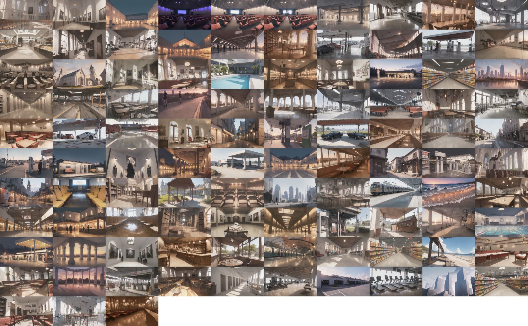 Modern urban facility materials (103 pieces)