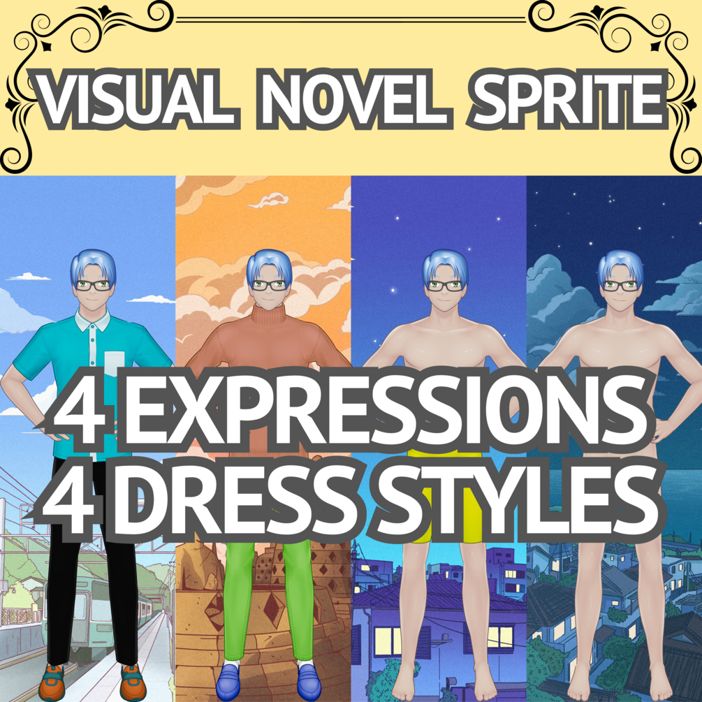 Visual Novel Sprite: Rikar