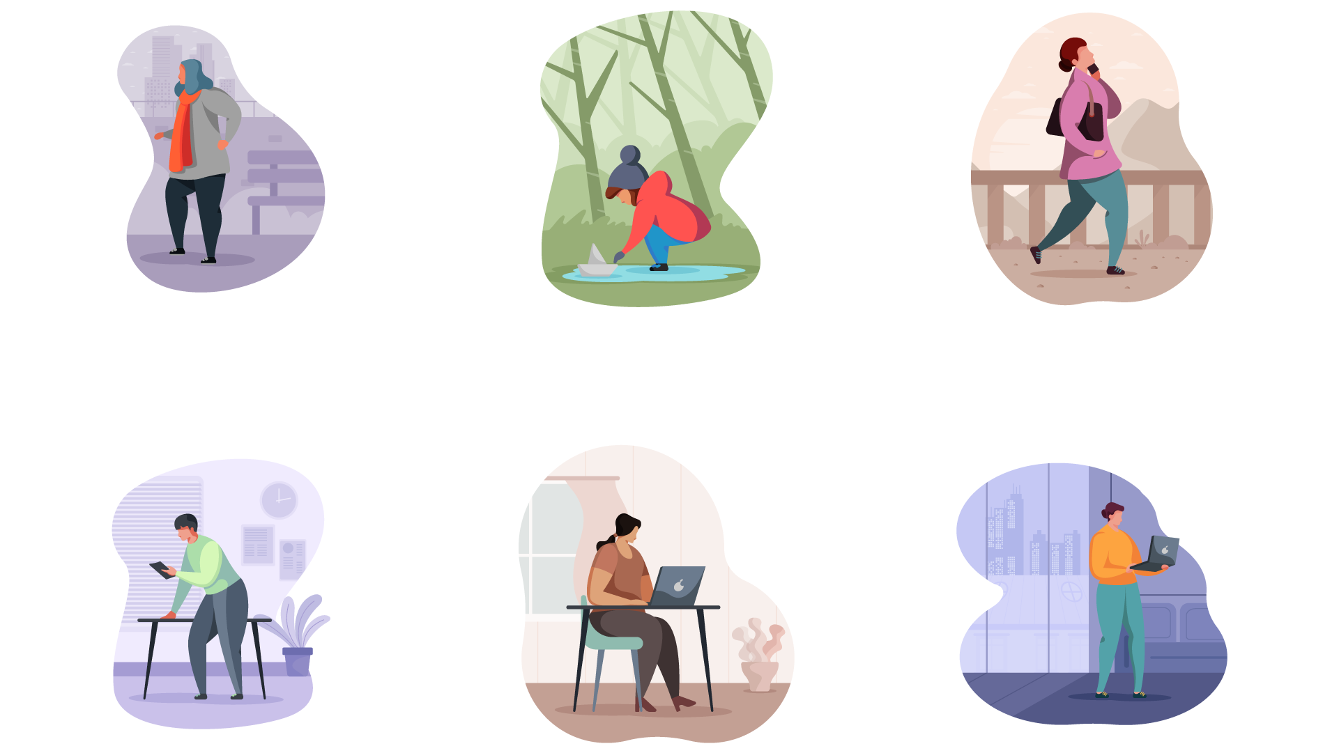 Humanic illustrations - 574 Vector Elements