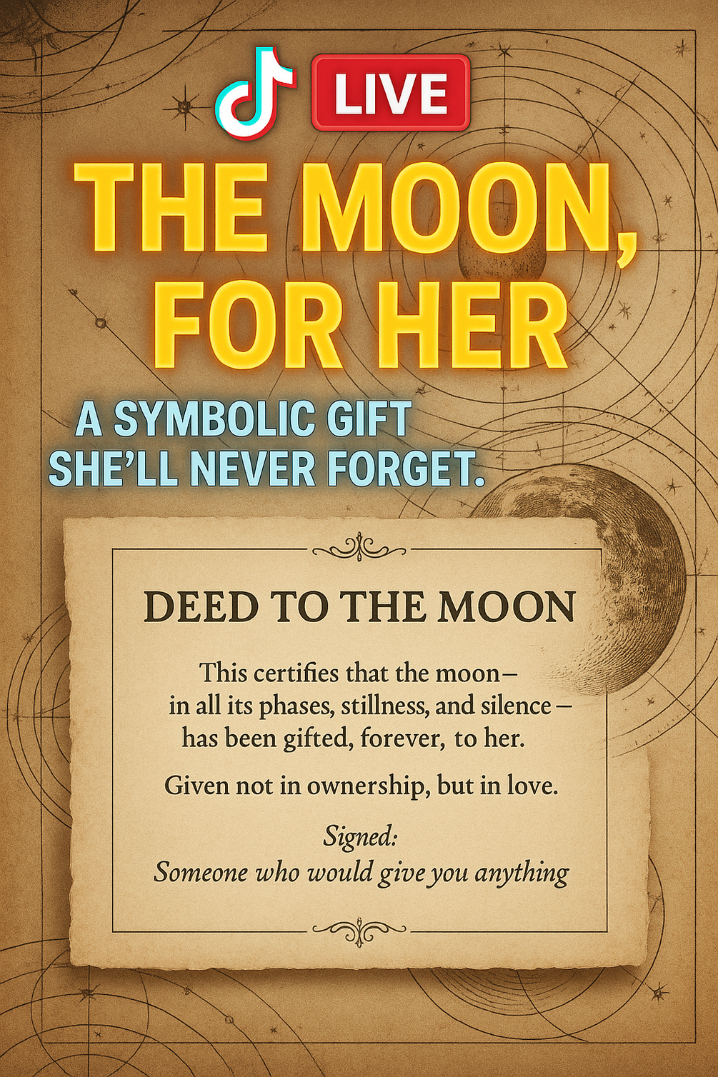 Deed To The Moon, For Her