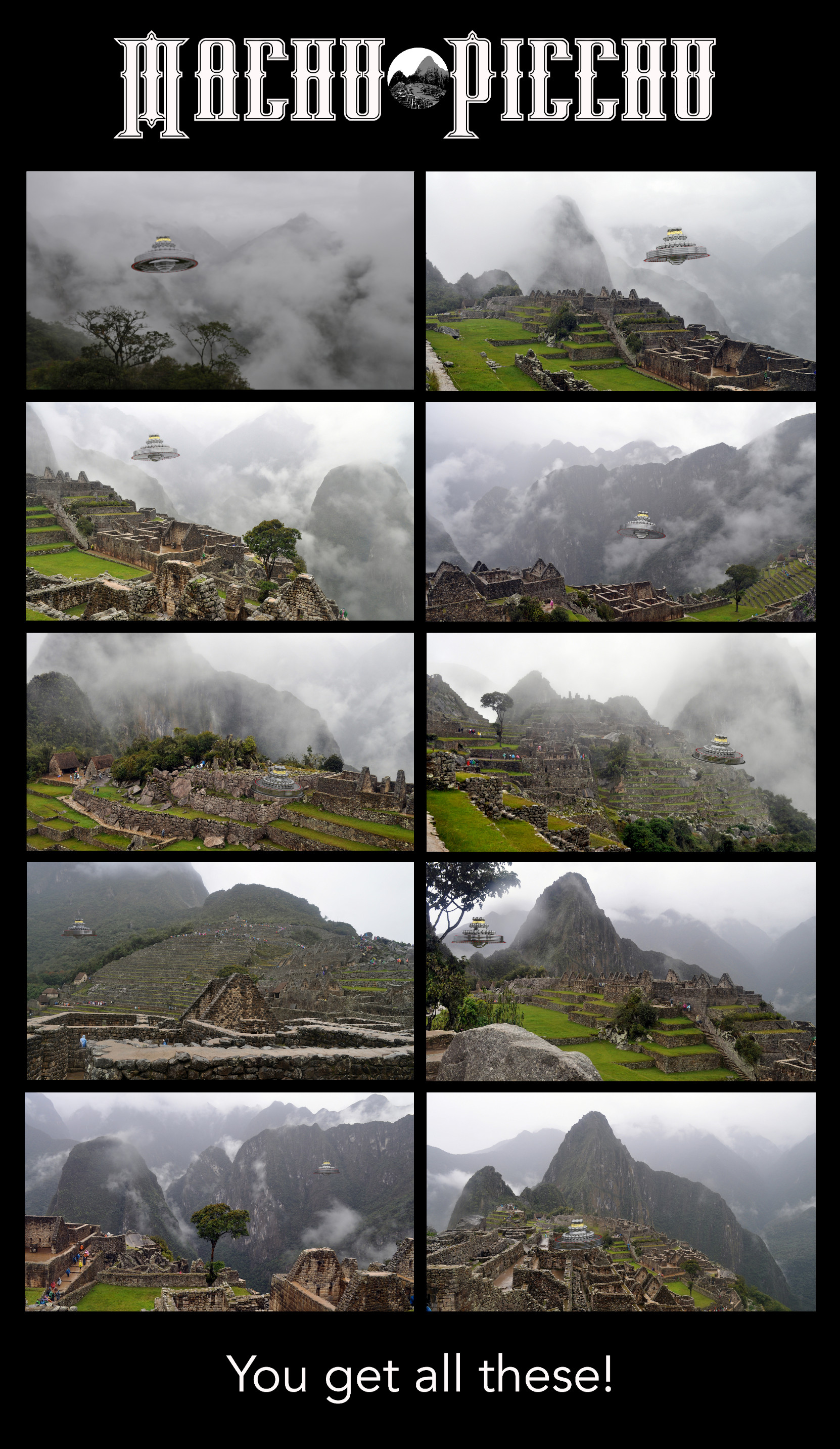 Machu Picchu Billy Maier Wedding Cake UFO Flying Saucer CGI Lightwave ...