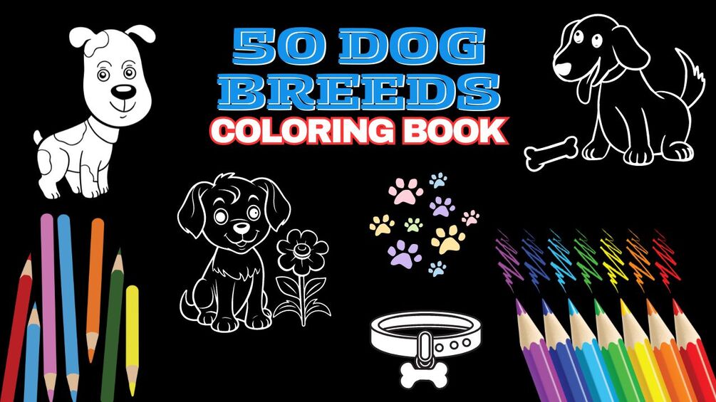 50 DOG BREEDS COLORING BOOK