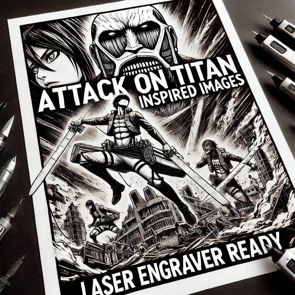 Anime Inspired Laser Engraving Prints-(Attack On Titan)-High Quality ...
