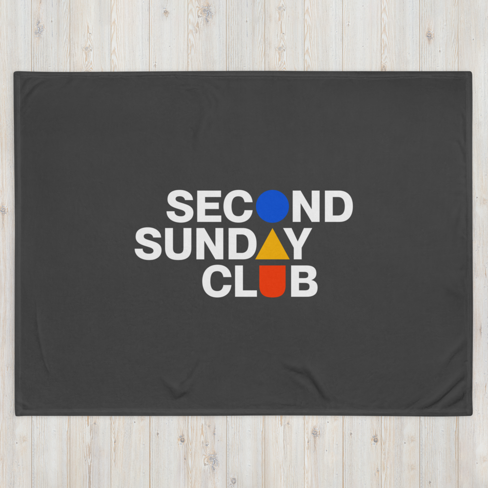 Second Sunday Club Large Throw Blanket