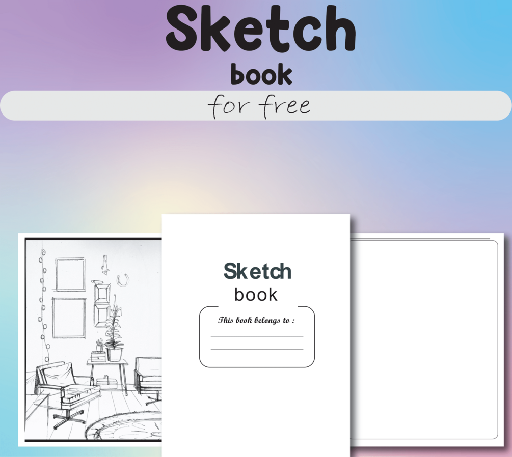 Sketch Book Interior Template For KDP
