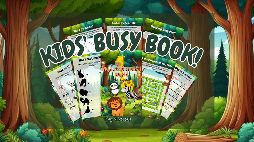 [PDF] My Little Animal World - Busy Book for Kids