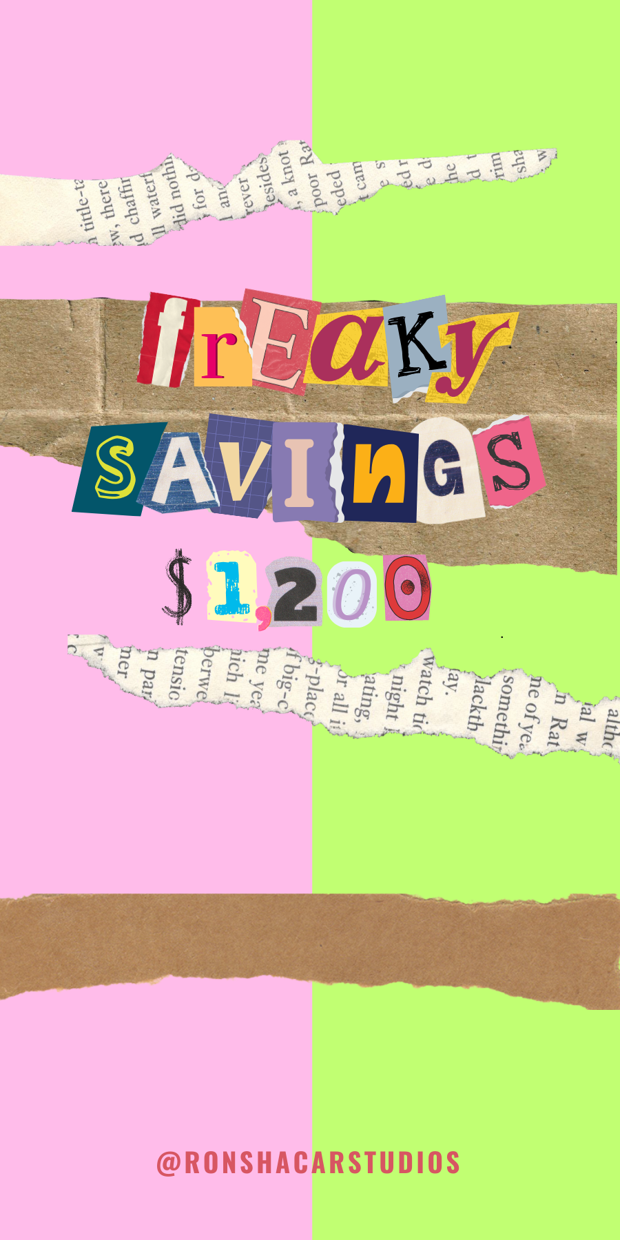 12 Month Freaky Savings Challenge