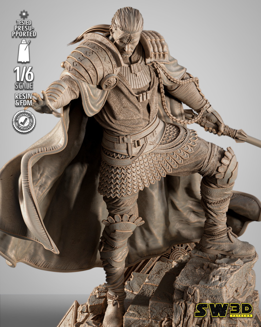 Exar Kun Sculpture - Star Wars 3D Models - Tested and Ready for 3D printing