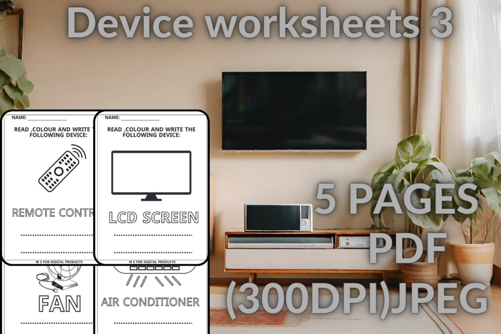 Device worksheets 3,coloring worksheets,freebies