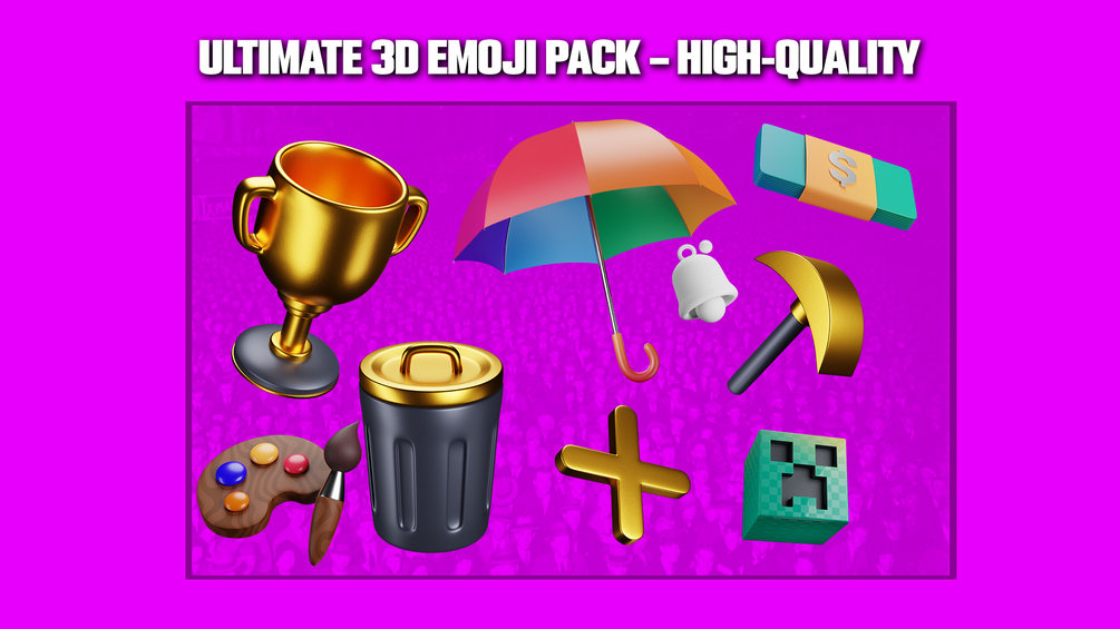 Ultimate 3D Emoji Pack – High-Quality & Versatile PNGs for Creators