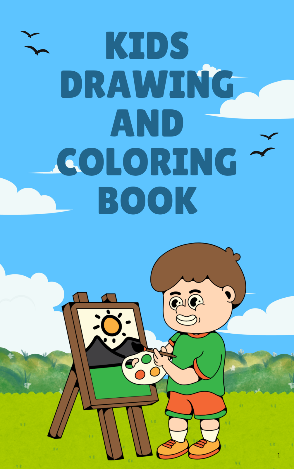 Kids Drawing And Coloring Book
