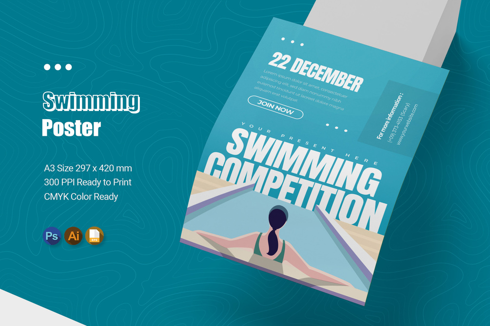 Swimming Competition Poster