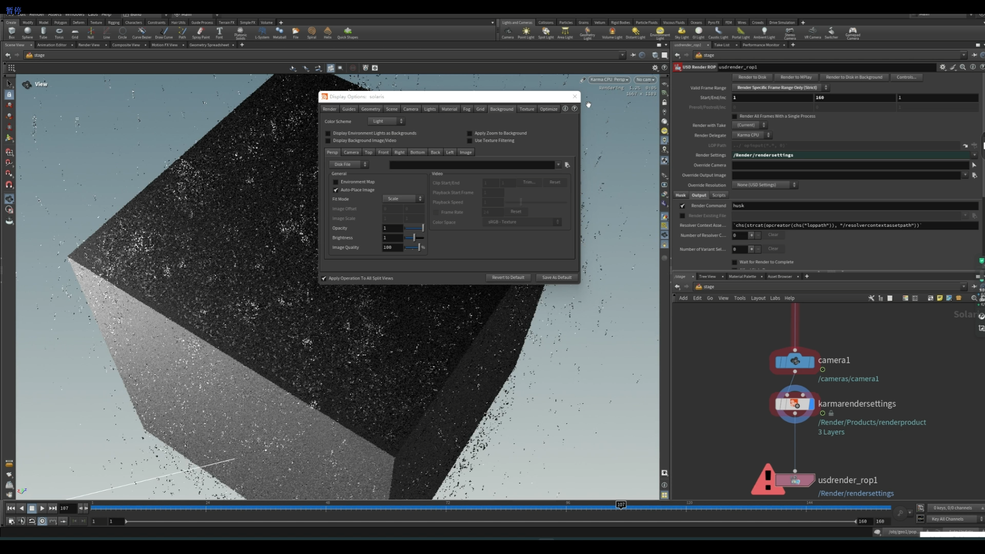 Houdini realistic rain calculation hip xpu
