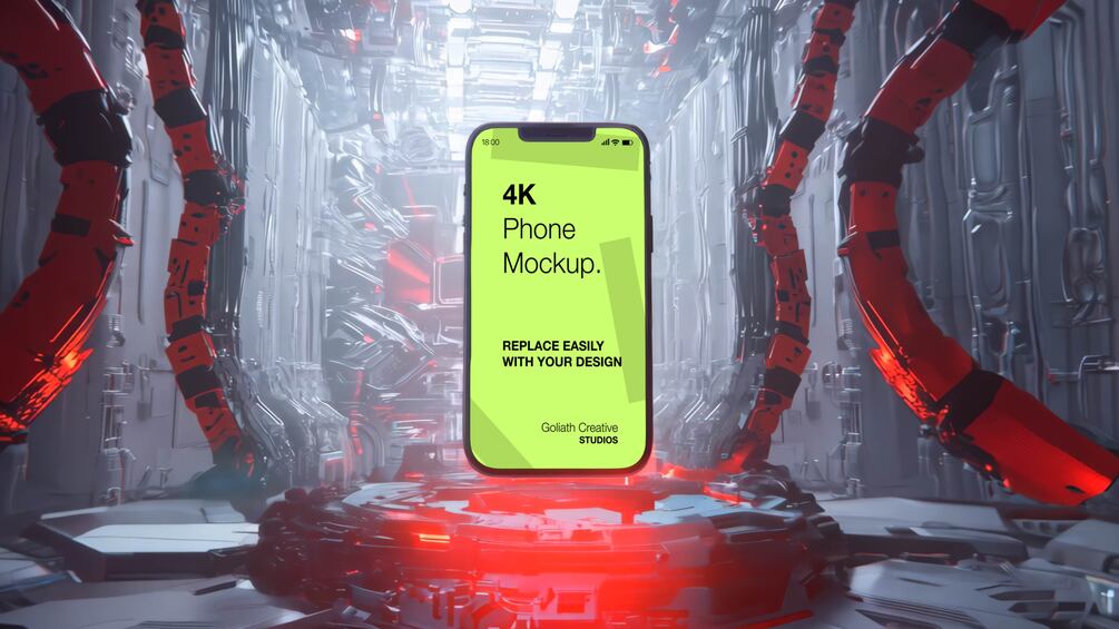 4k Tech Animated Phone Mockups - After Effects