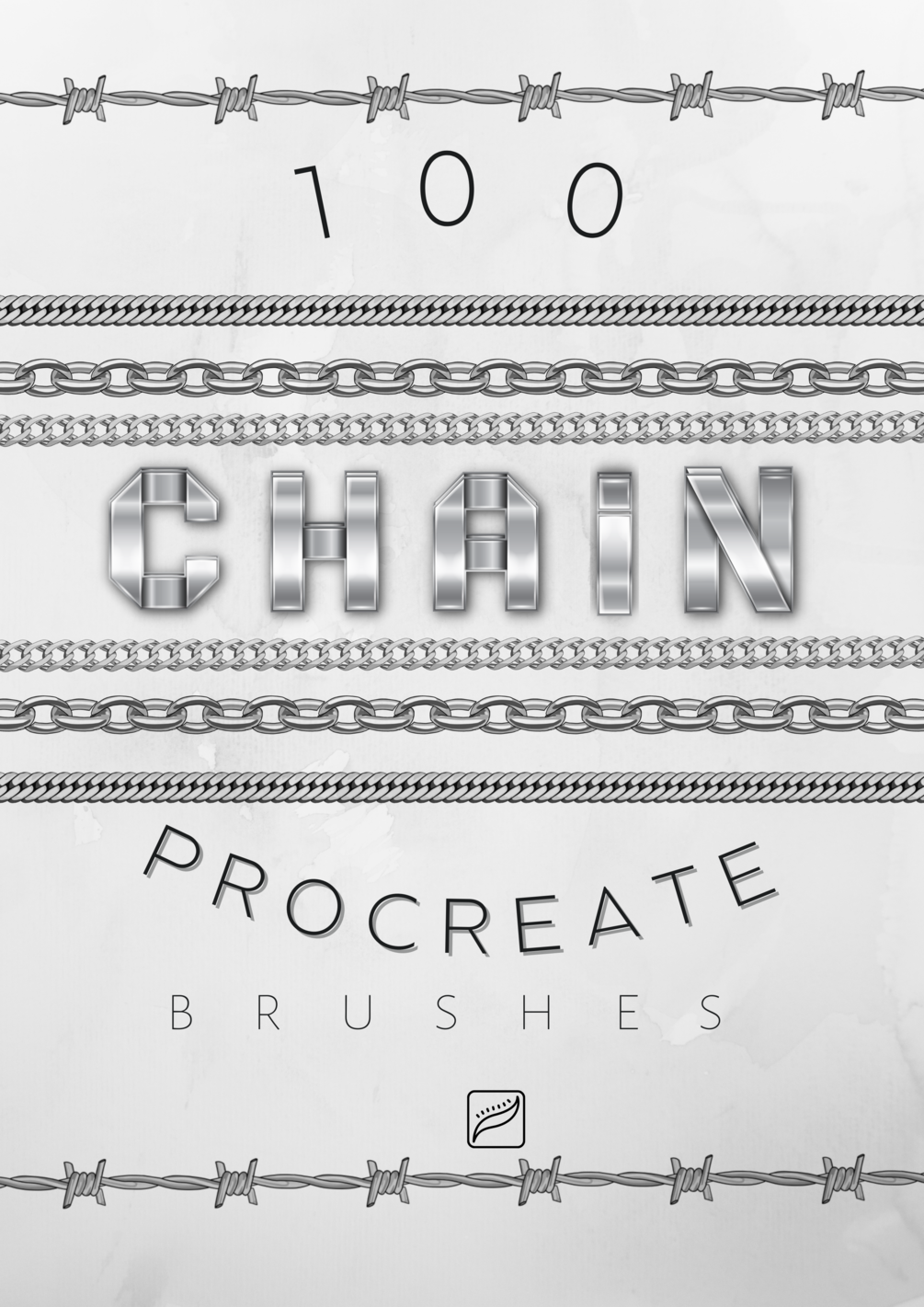 FREE WARNING: 100 Chain Seamless Brushes for Procreate - Luana Wosiack Menin