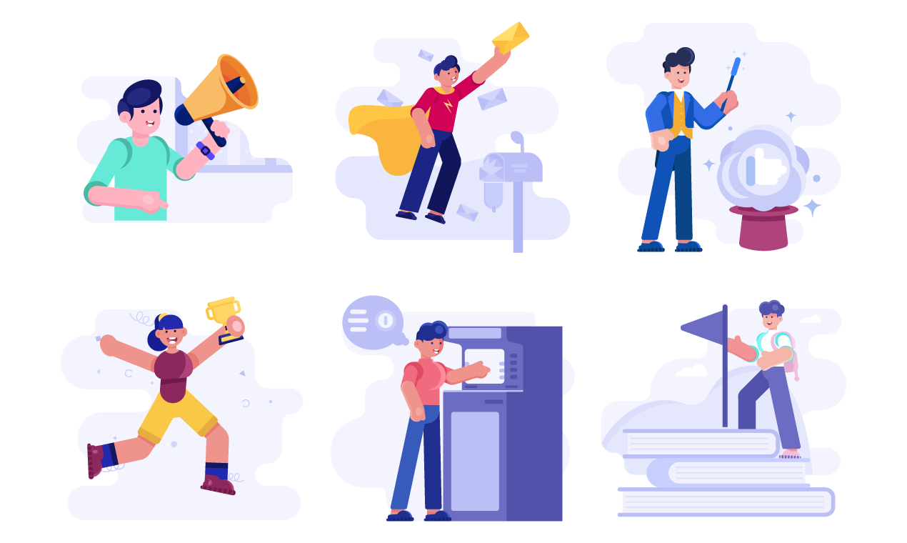 Loomies illustrations - 87 Vector Elements
