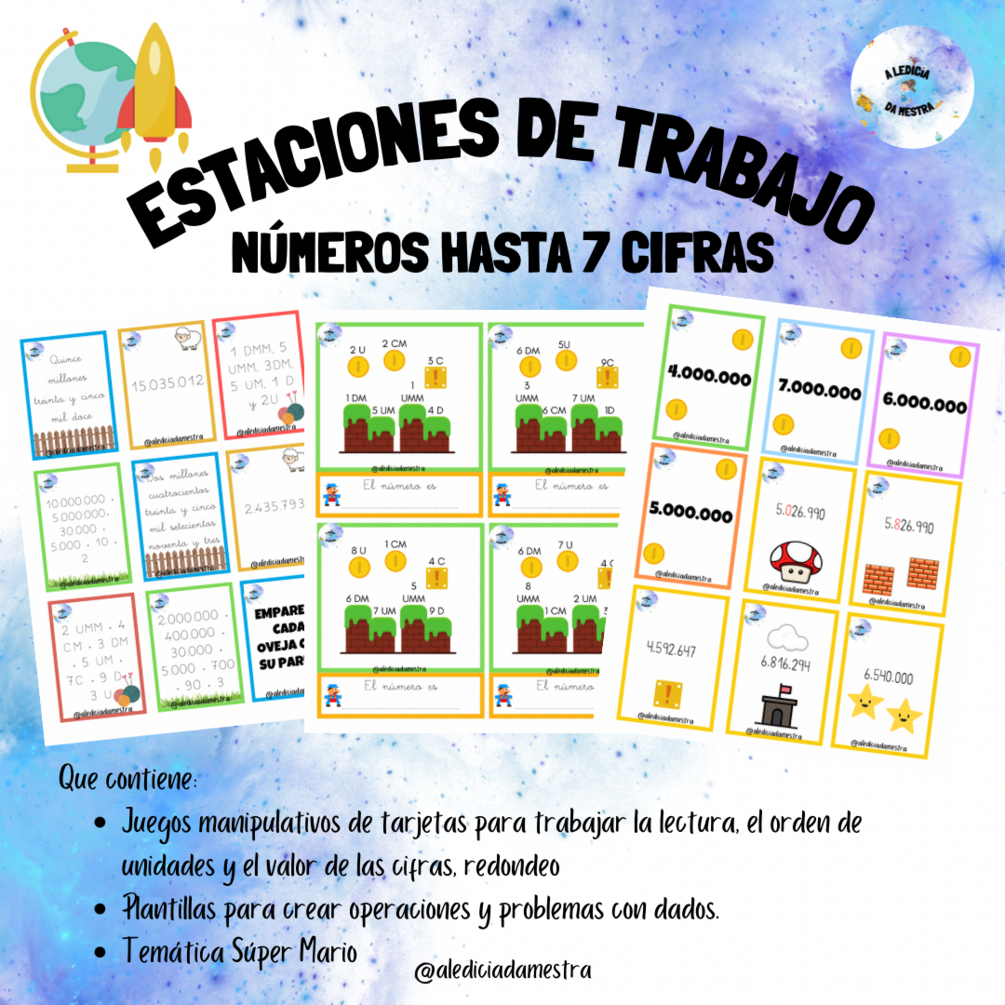 Estaciones de trabajo de matemáticas