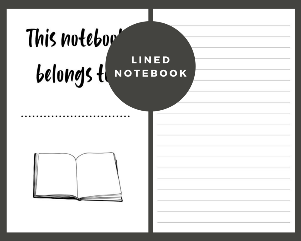 Lined Notebook_ 6x9, 120 page_no bleed
