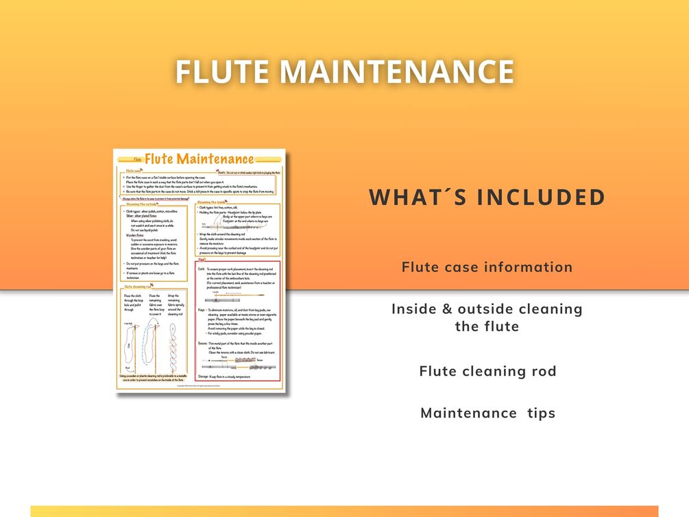 Instrument & Care Assembly for Flute | PDF Bundle