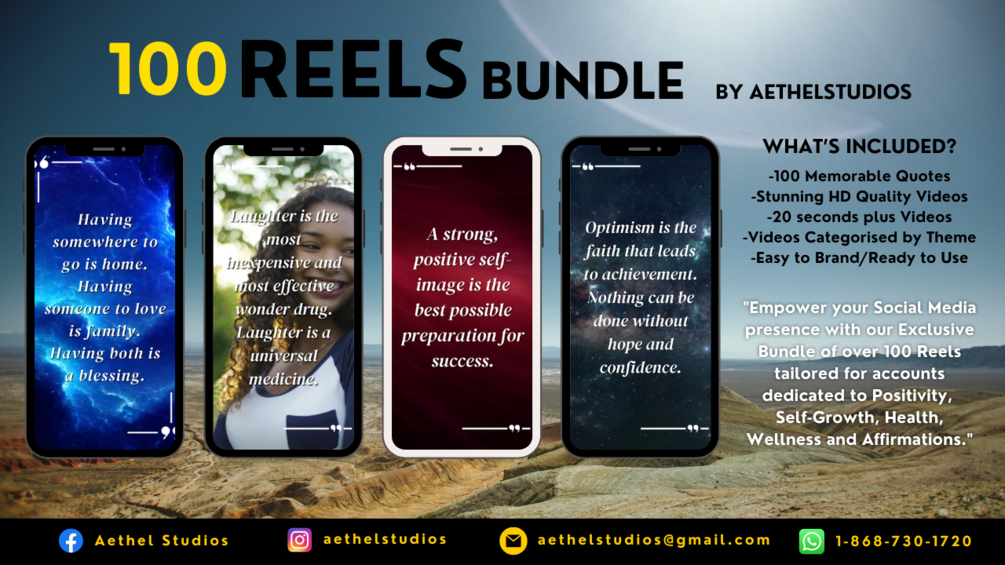 Aethel Studios Reels Collection | Inspirational | Motivational | Wellbeing | Mental Health