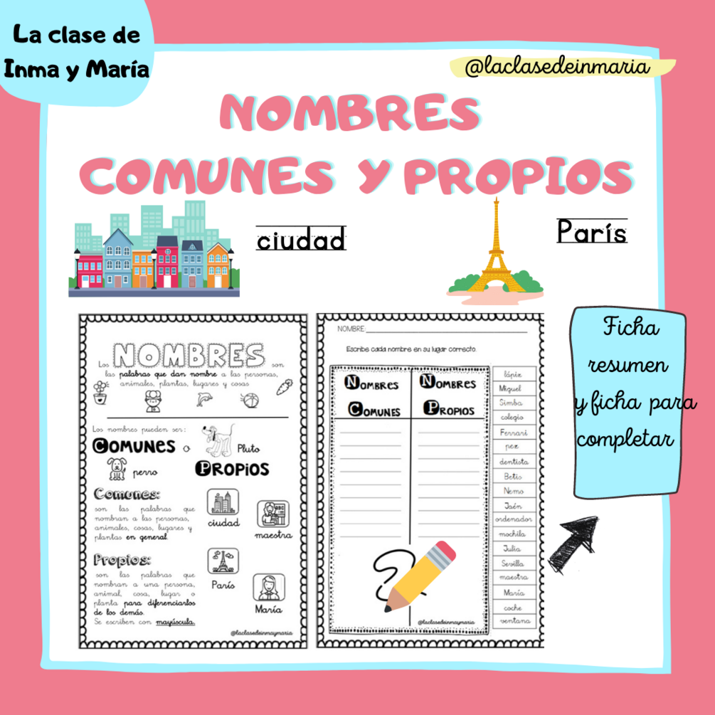 Nombres comunes y propios