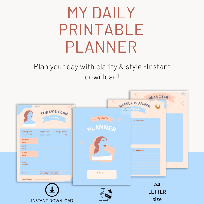Planner - Organize Your Day and Boost Your Productivity (PDF)