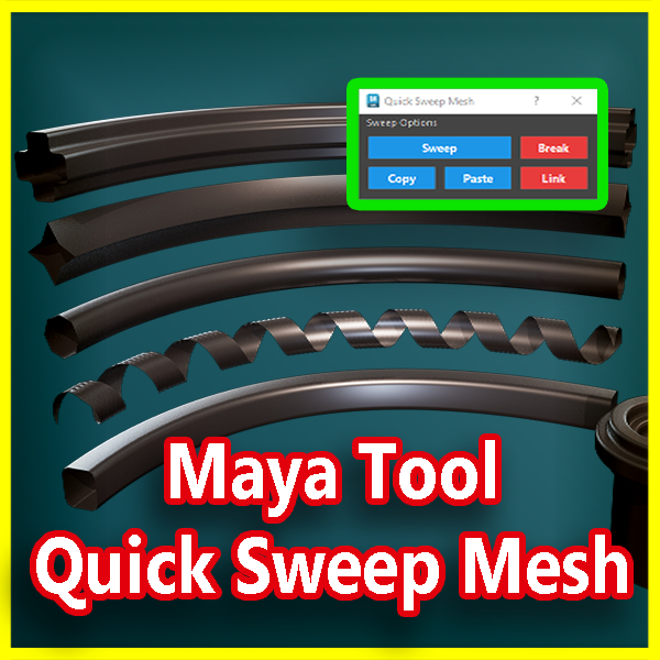 Quick Sweep Mesh tool update Maya 2025! - Michail Isaakidis