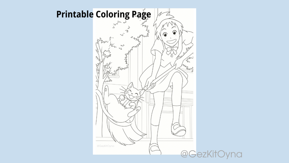 Haru saves the Prince – Printable Coloring Page