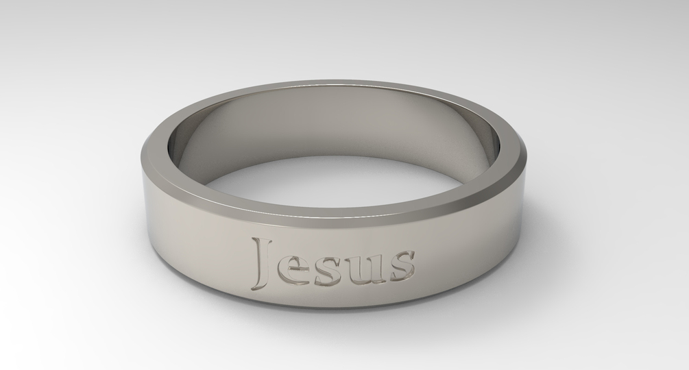Jesus Ring Platinum