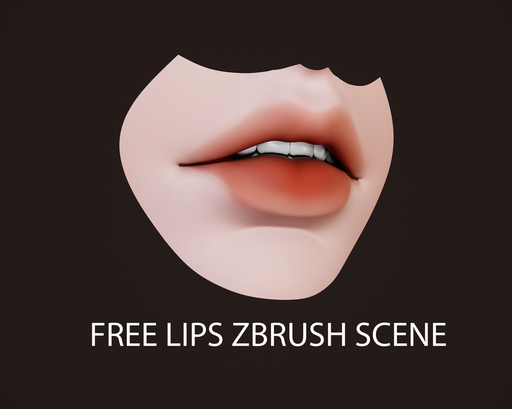 Free lips zbrush scene
